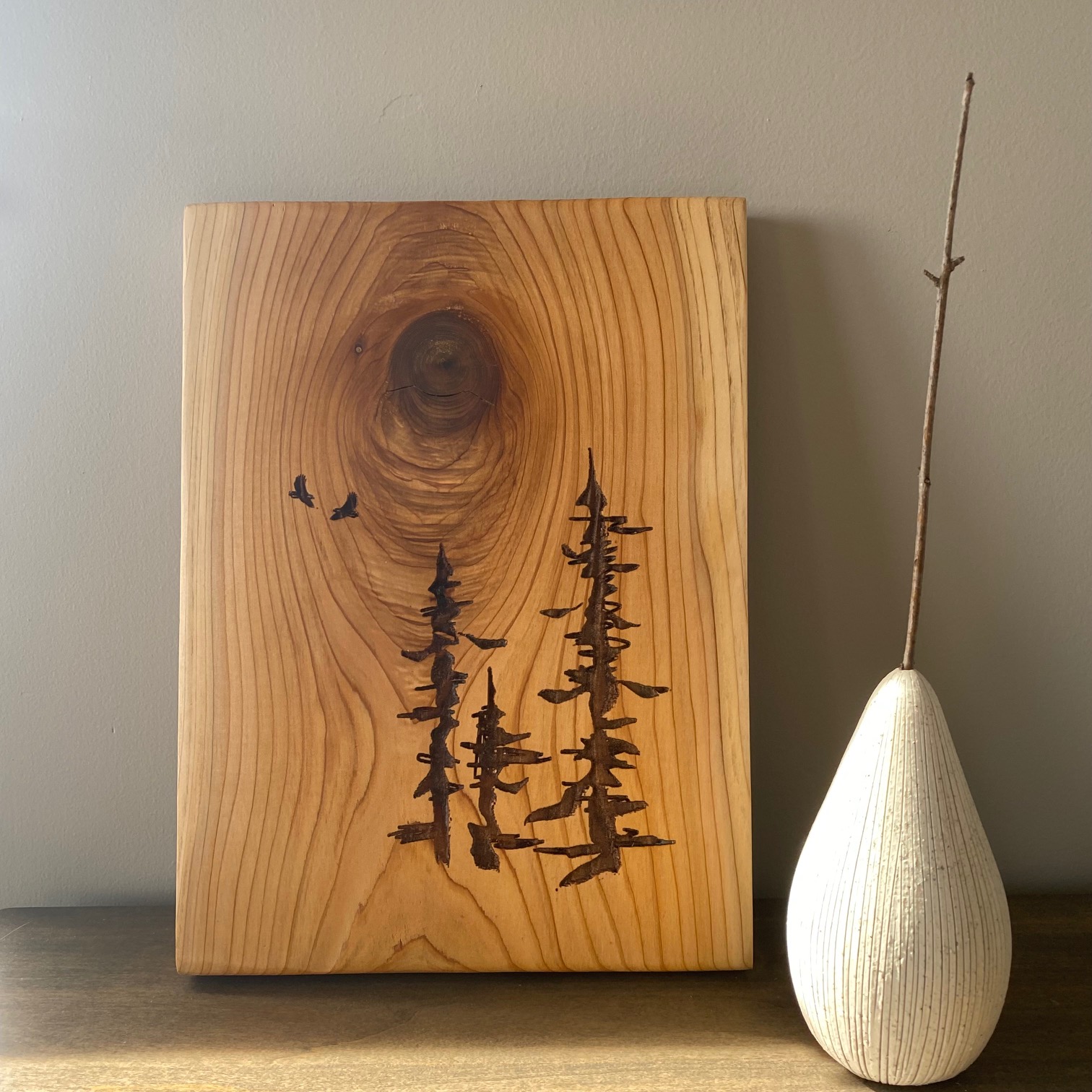 Kimberley Francis - Cedar Carving/Three Trees | Curiosities Gift Shop